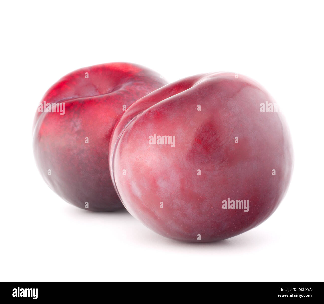 Ripe plum fruit isolated on white background cutout Stock Photo - Alamy