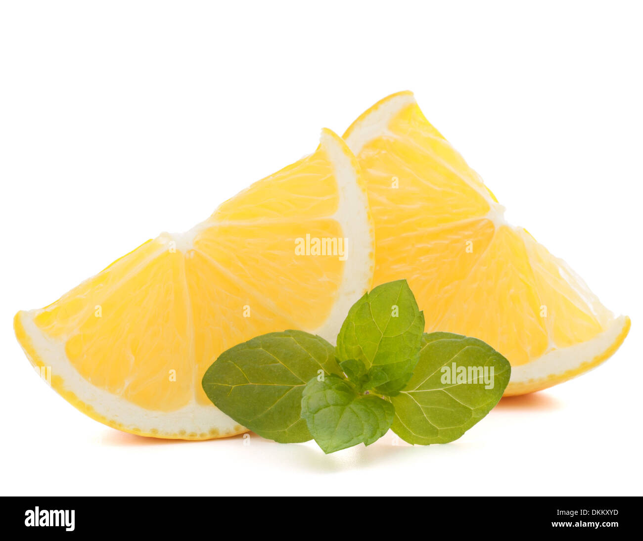 Lemon or citron citrus fruit slice isolated on white background cutout ...