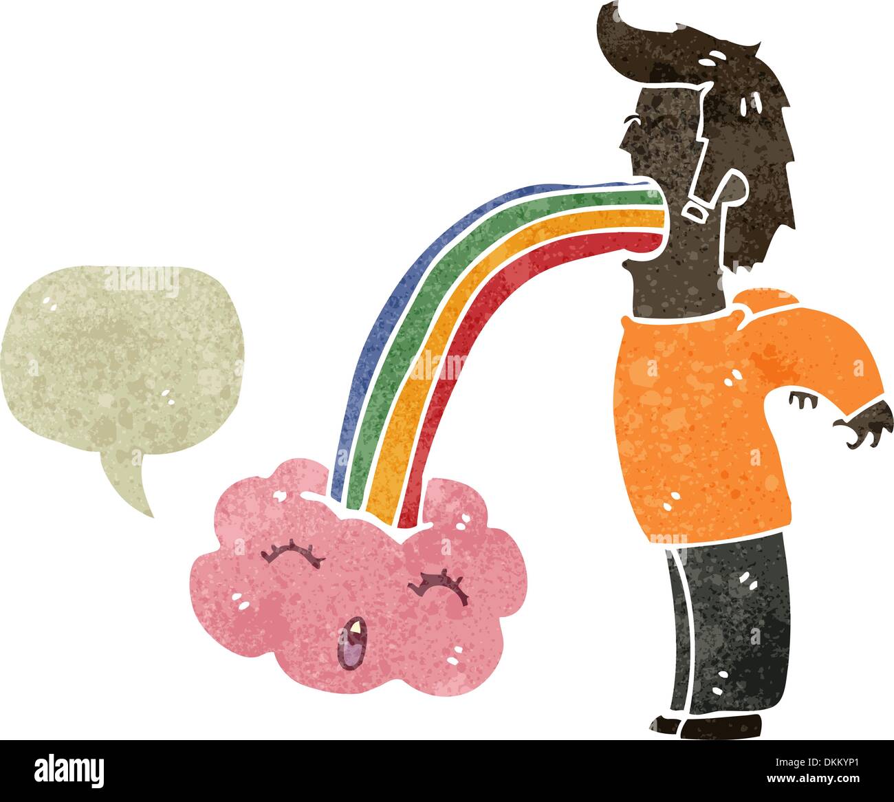 Retro cartoon with texture. Isolated on White Stock Vector Image & Art ...