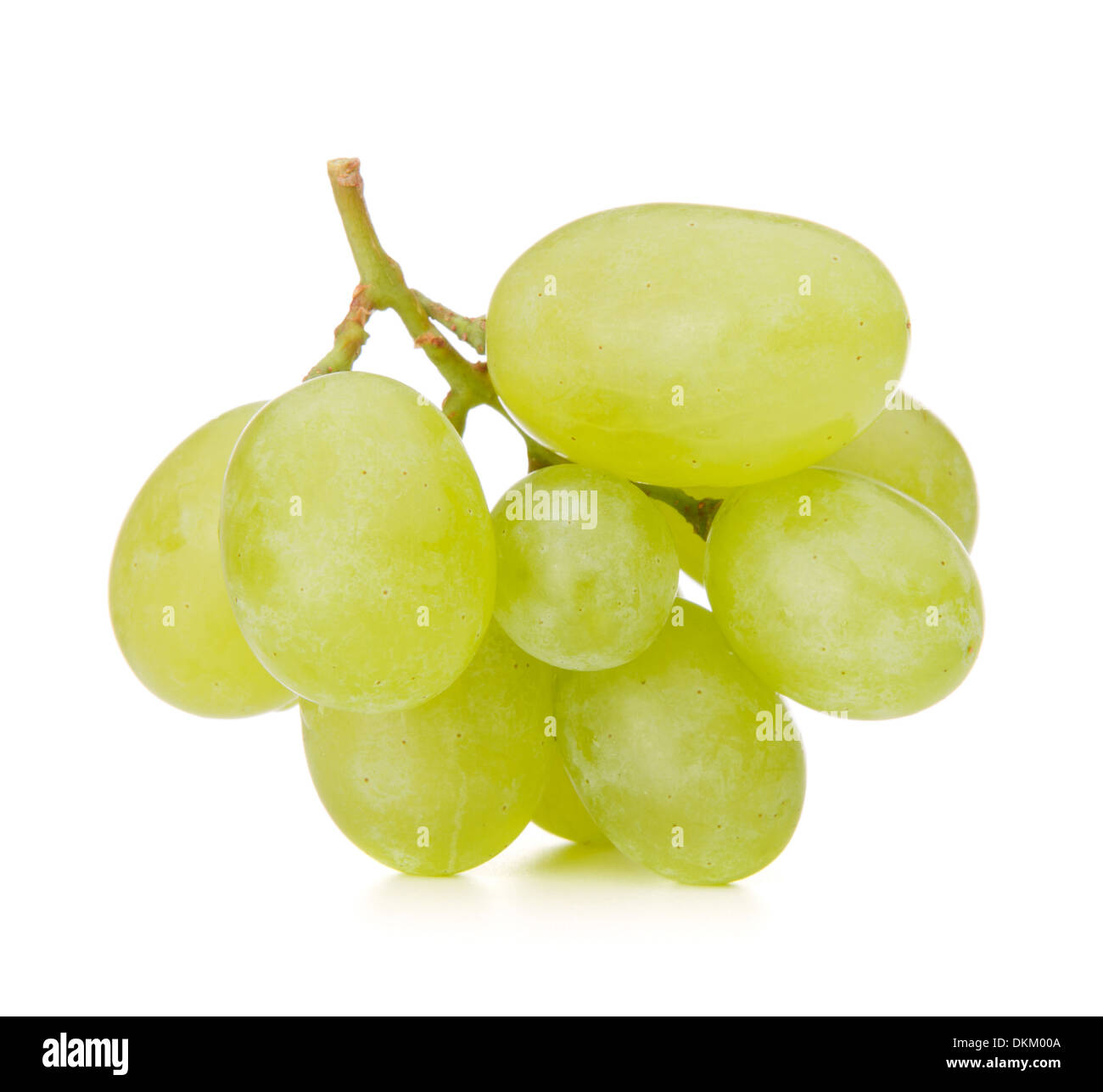 Green grape bunch isolated on white background cutout Stock Photo - Alamy