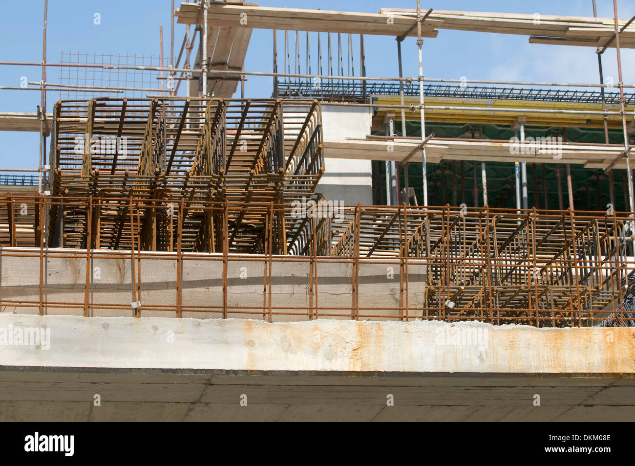 Detail of reinforcement in a new building Stock Photo - Alamy