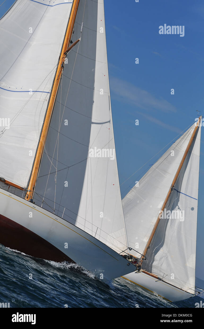 Sailboats regatta sail blue hi-res stock photography and images - Alamy