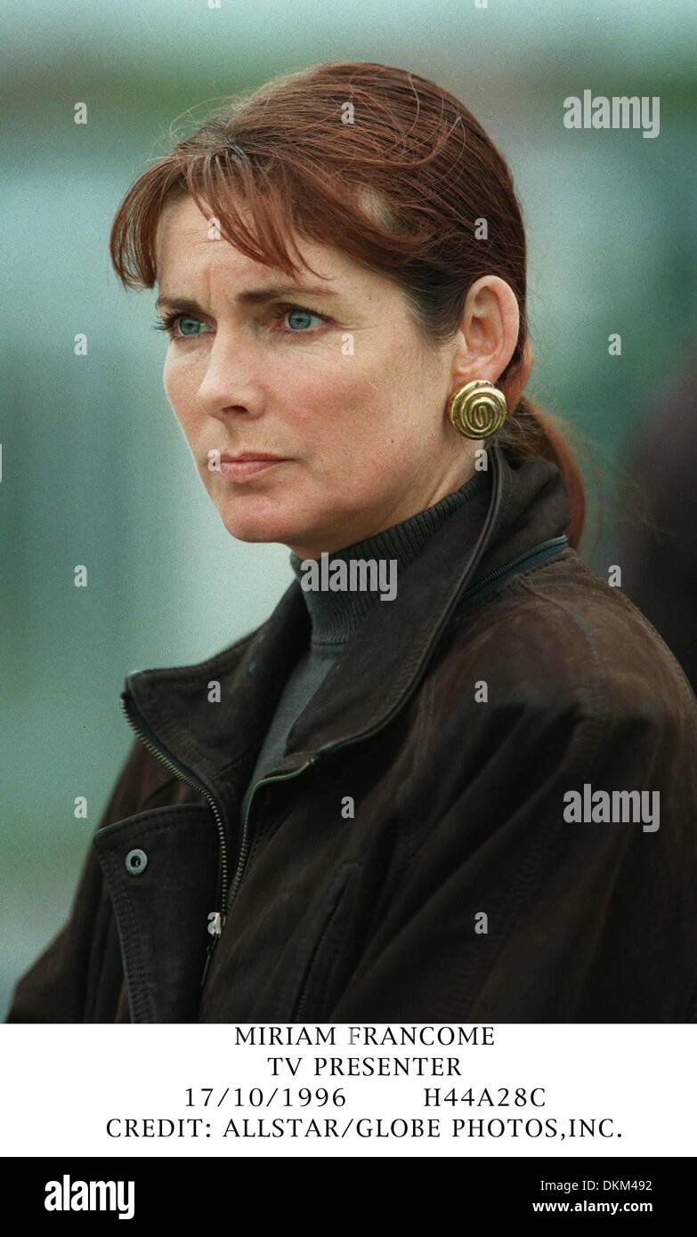 Oct. 17, 1996 - MIRIAM FRANCOME.TV PRESENTER.17/10/1996.H44A28C.CREDIT ...