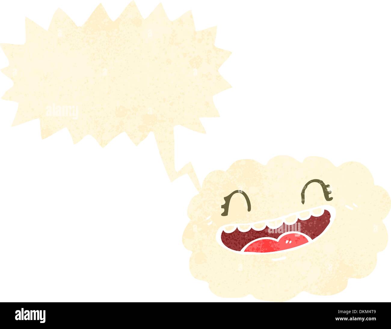 Retro cartoon with texture. Isolated on White Stock Vector Image & Art ...