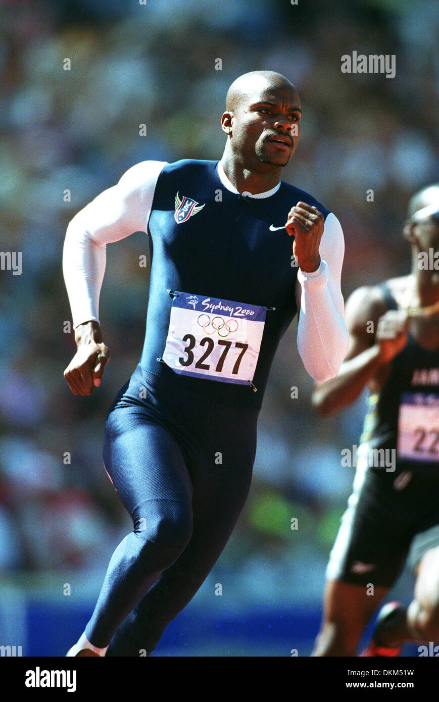 ALVIN HARRISON.400 METRES, SYDNEY OLYMPICS.Y, AUSTRALIA.OLYMPIC STADIUM ...
