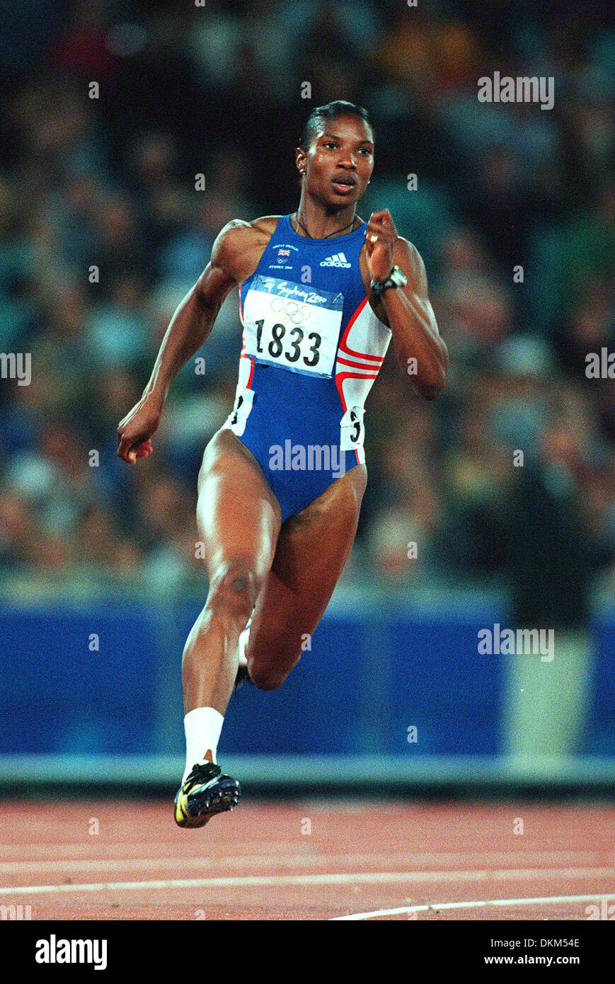 DENISE LEWIS.400 METRES, HEPTATHLON.Y, AUSTRALIA.OLYMPIC STADIUM ...