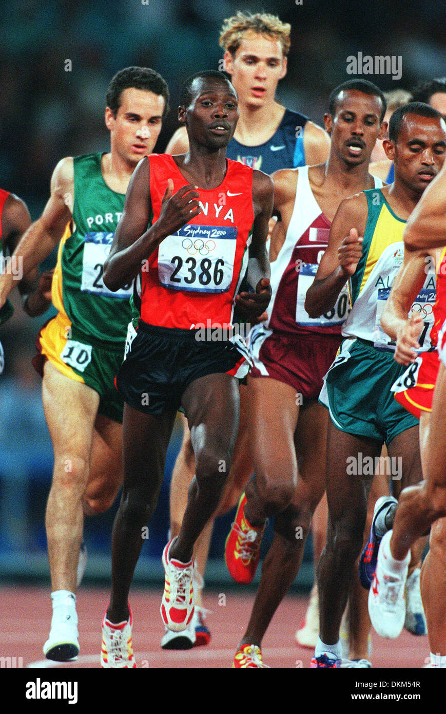 RICHARD LIMO.5000 METRES, SYDNEY OLYMPICS.Y, AUSTRALIA.OLYMPIC STADIUM ...