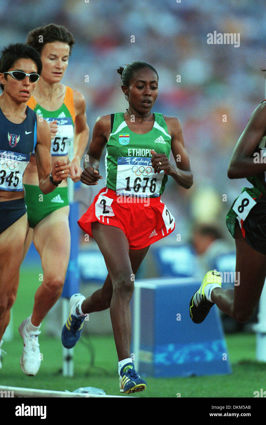 GETE WAMI.10000 METRES, SYDNEY OLYMPICS.Y, AUSTRALIA.OLYMPIC STADIUM ...