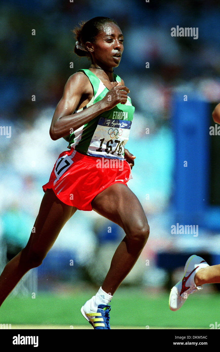 GETE WAMI.10000 METRES, SYDNEY OLYMPICS.Y, AUSTRALIA.OLYMPIC STADIUM ...