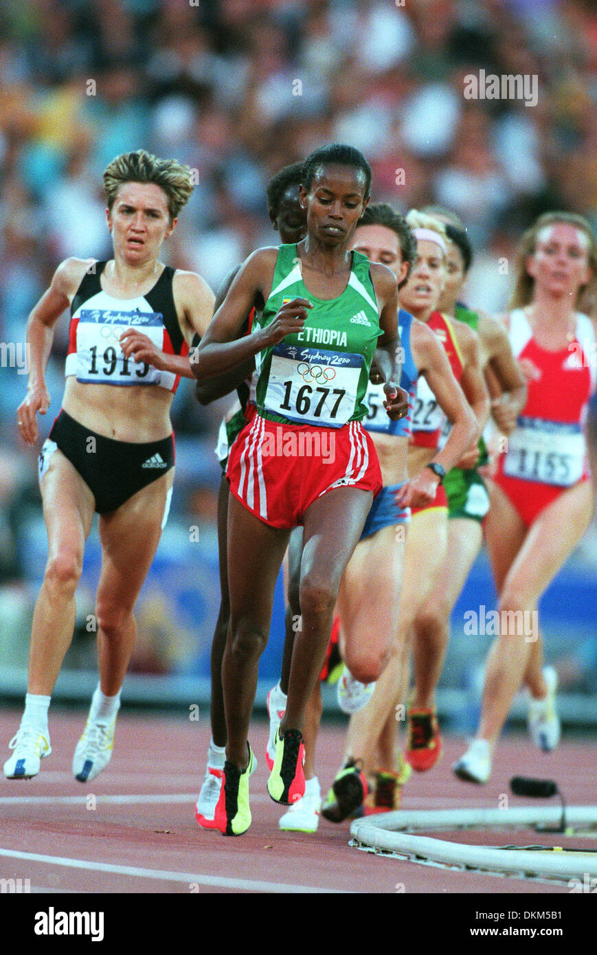 AYELECH WORKU.5000 METRES, SYDNEY OLYMPICS.Y, AUSTRALIA.OLYMPIC STADIUM ...