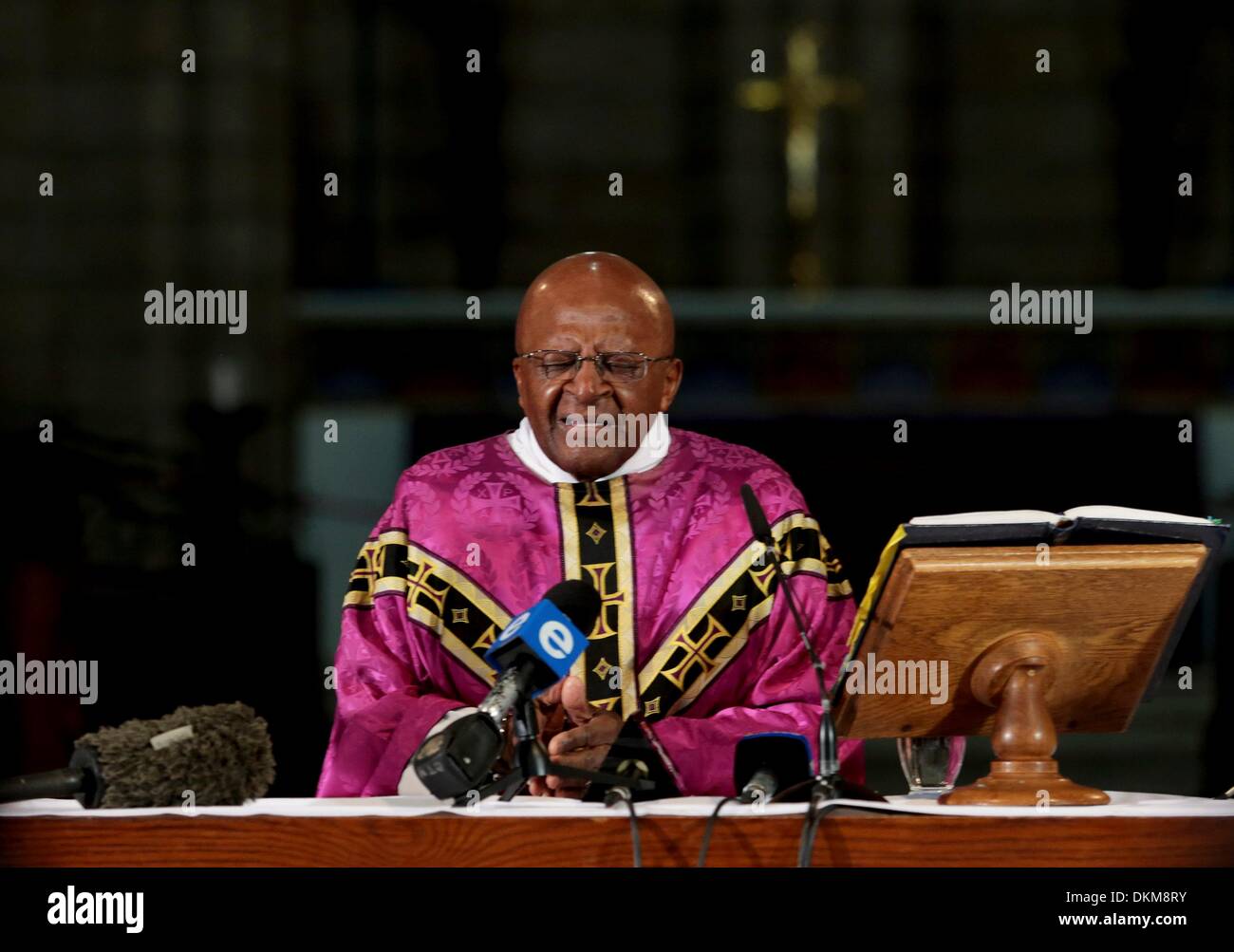 Cape Town South Africa Archbishop Emeritus Desmond Tutu Leads A