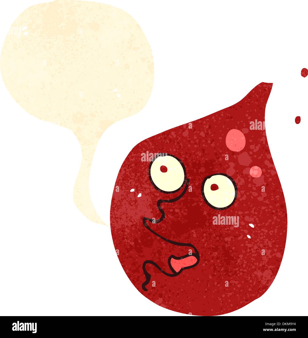 Isolated drop blood happy face Cut Out Stock Images & Pictures - Alamy