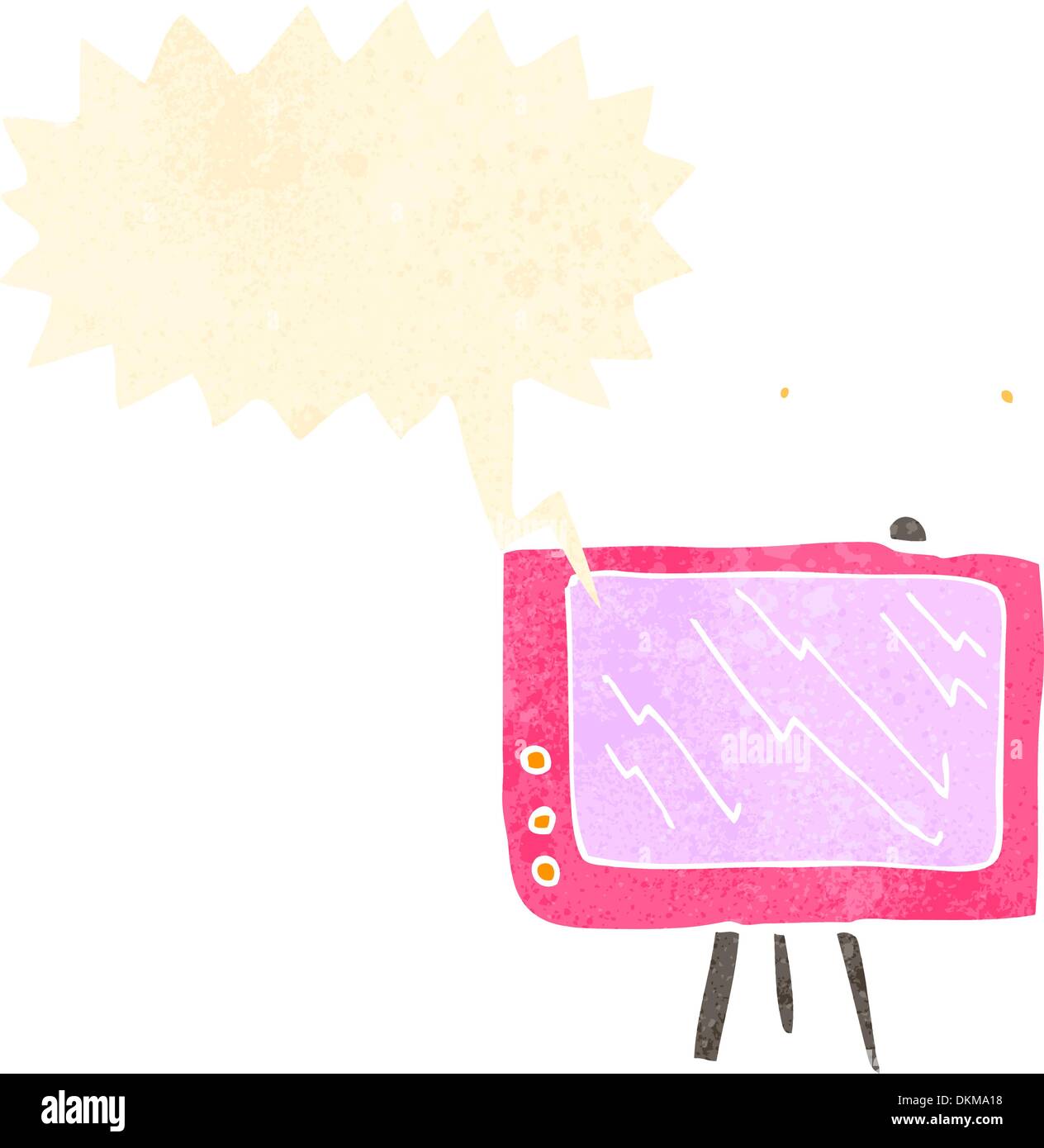 Retro cartoon with texture. Isolated on White Stock Vector Image & Art ...
