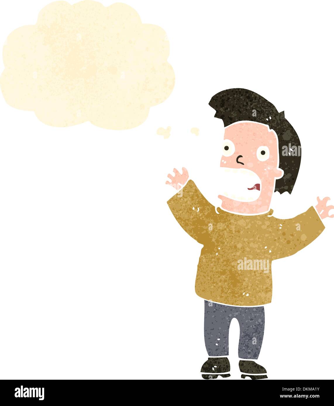 Retro cartoon with texture. Isolated on White Stock Vector Image & Art ...