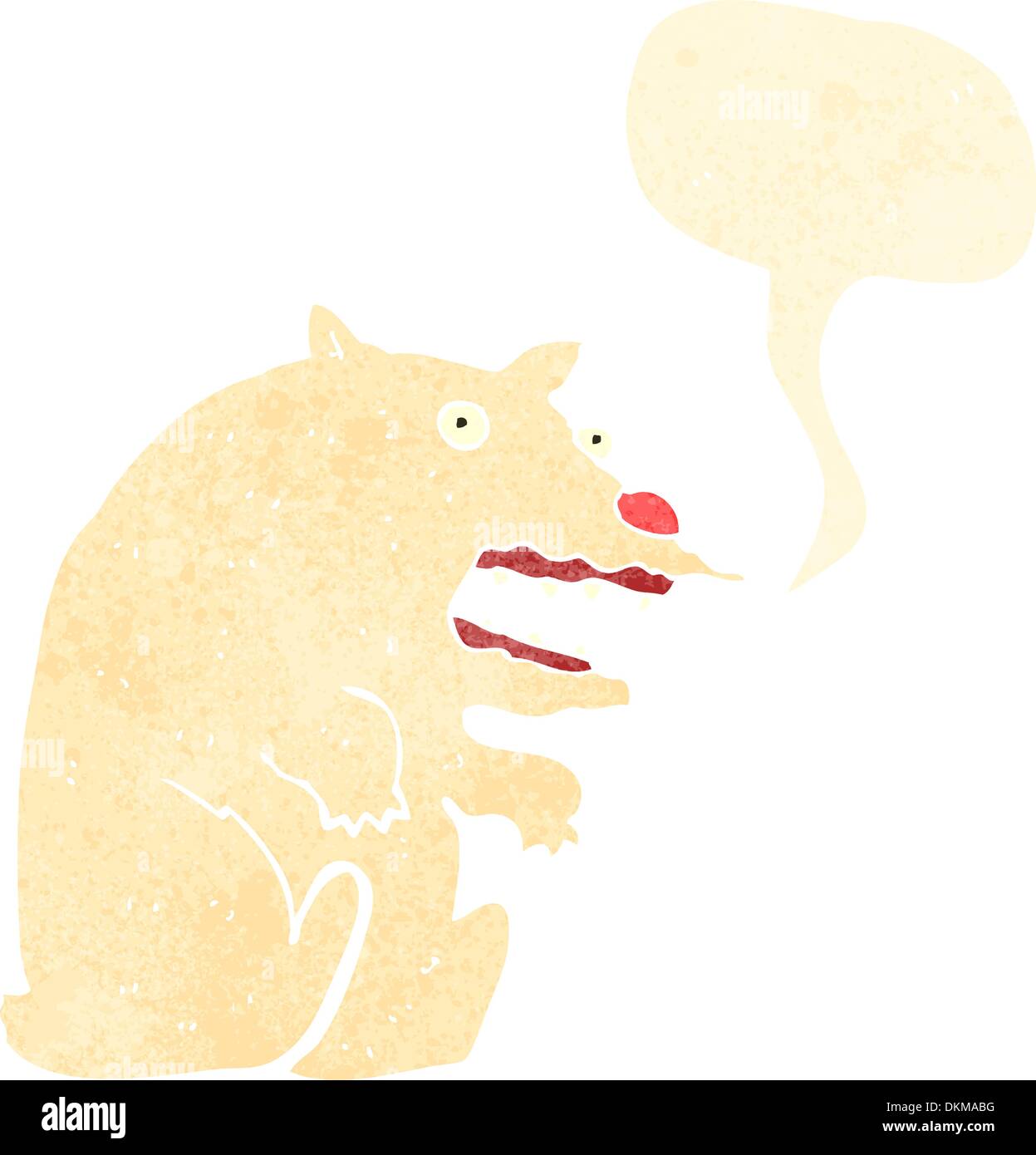 Retro cartoon with texture. Isolated on White Stock Vector Image & Art ...