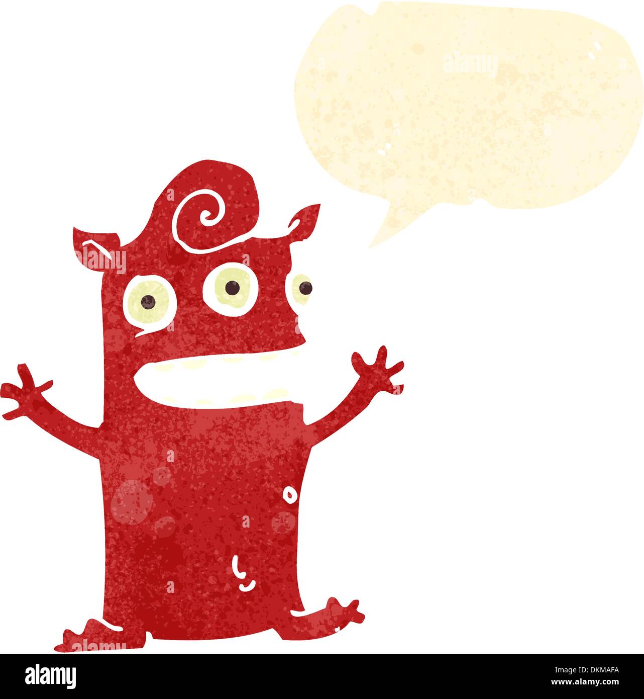 Retro cartoon with texture. Isolated on White Stock Vector Image & Art ...