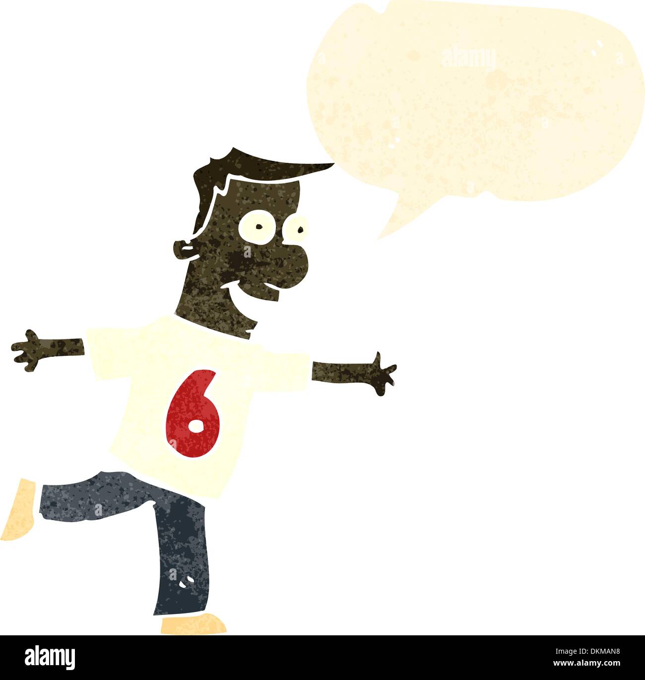 Retro cartoon with texture. Isolated on White Stock Vector Image & Art ...