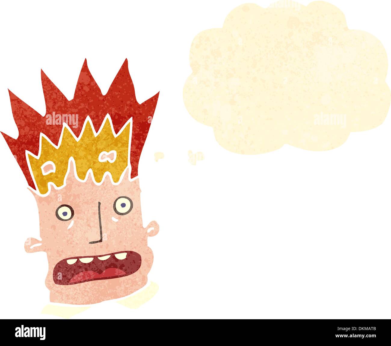 Retro cartoon with texture. Isolated on White Stock Vector Image & Art ...