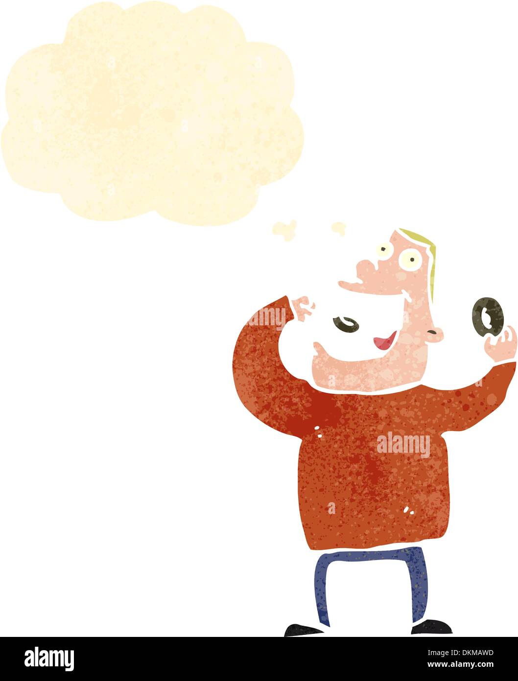 Retro cartoon with texture. Isolated on White Stock Vector Image & Art ...