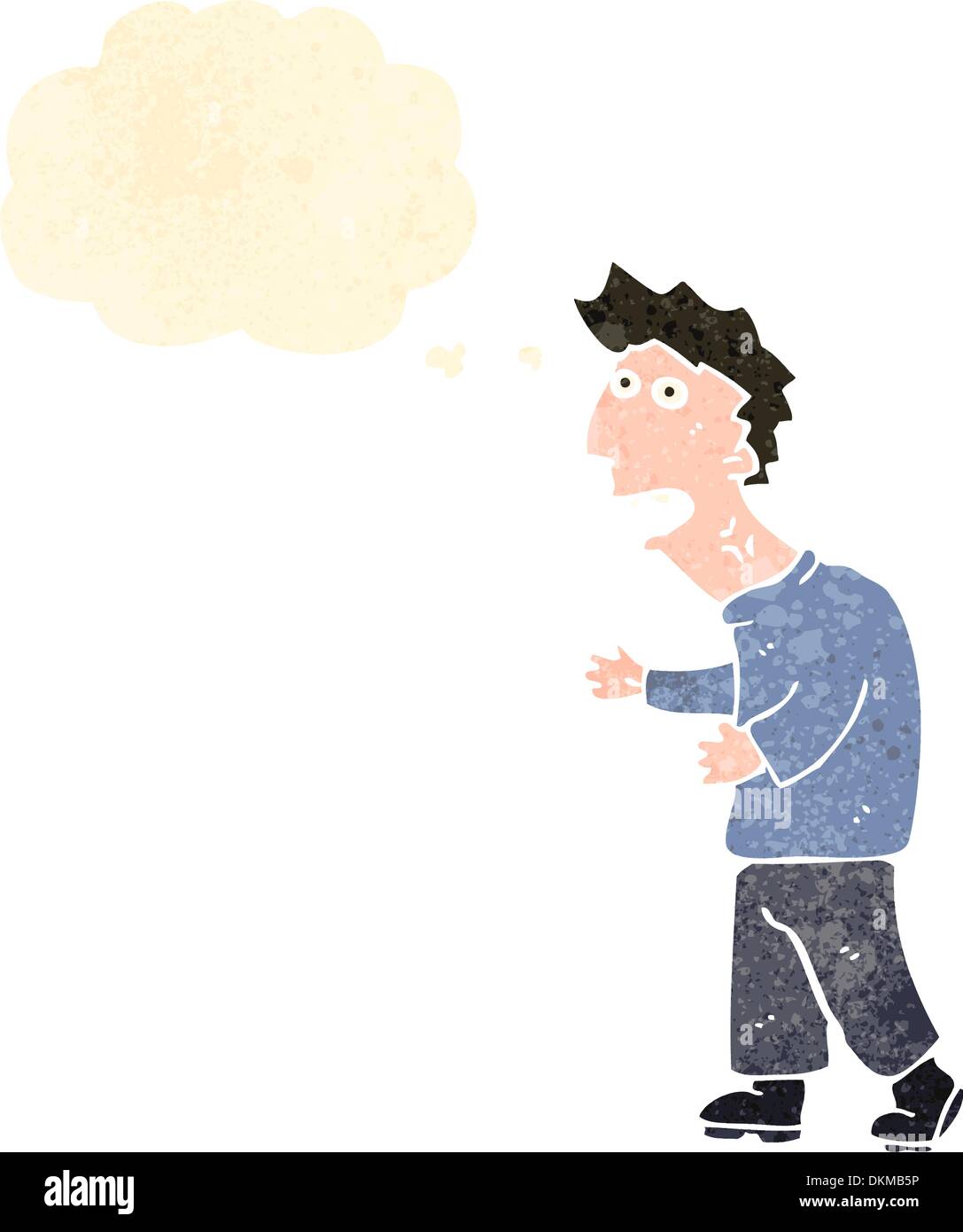 Retro cartoon with texture. Isolated on White Stock Vector Image & Art ...