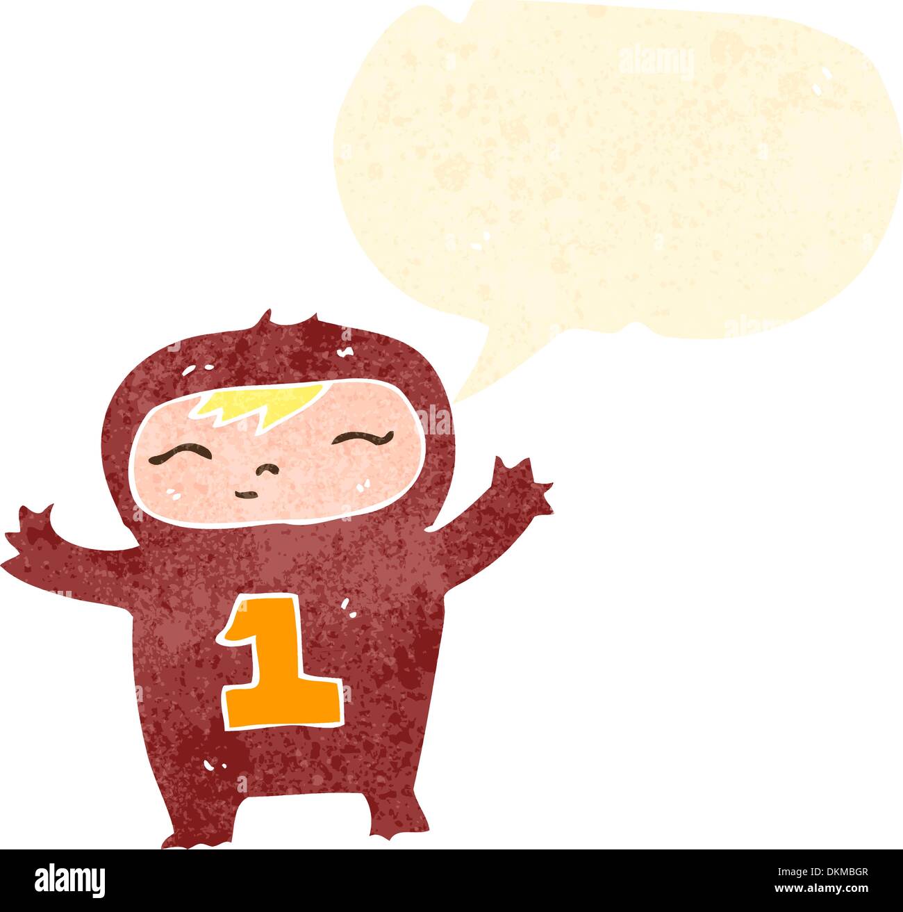 Retro cartoon with texture. Isolated on White Stock Vector Image & Art ...