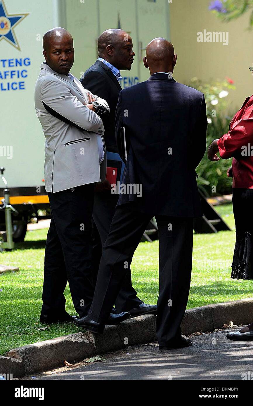 JOHANNESBURG, SOUTH AFRICA: MEC of Sports Lebo Maile at the home of the ...