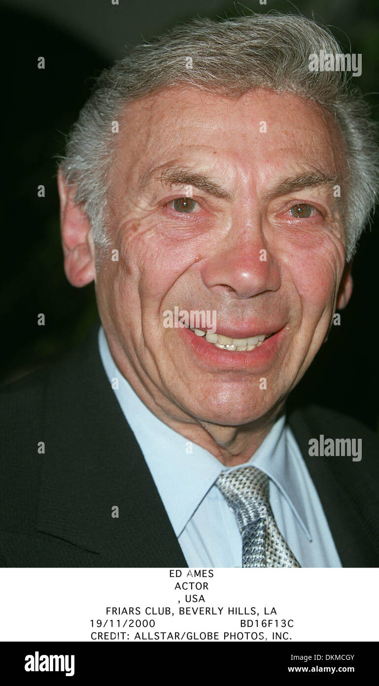 Nov. 19, 2000 - FRIARS CLUB, BEVERLY HILLS, LA - ED AMES.ACTOR., USA ...