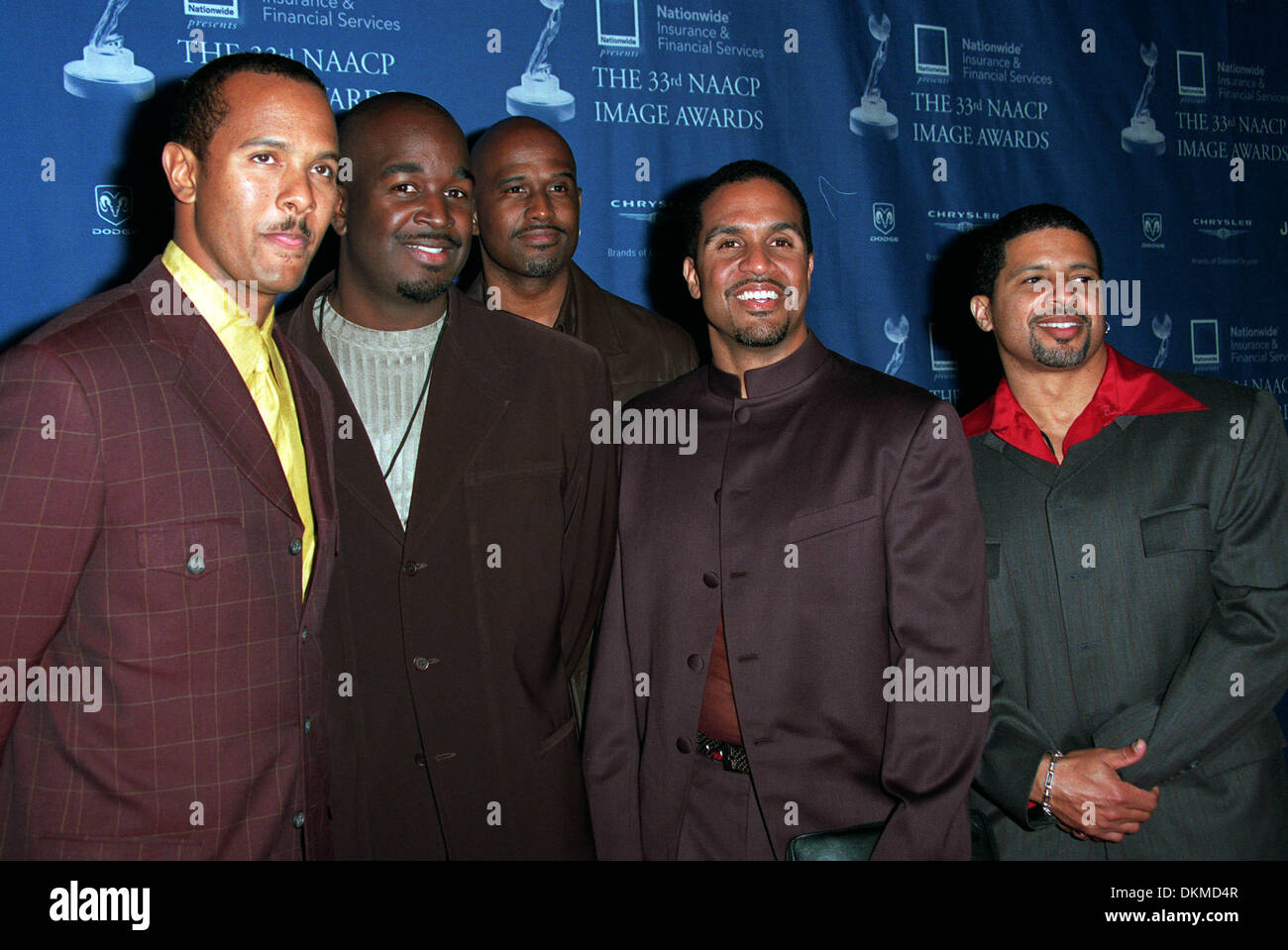 TAKE 6.POP GROUP.UNIVERSAL STUDIOS, LA, USA.23/02/2002.BQ23F14A Stock ...