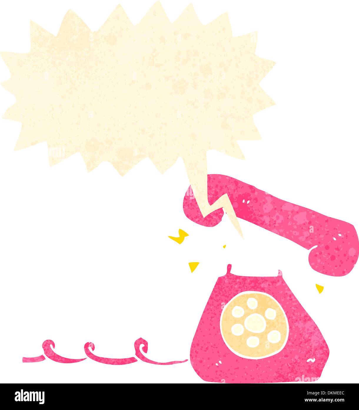 Retro cartoon with texture. Isolated on White Stock Vector Image & Art ...