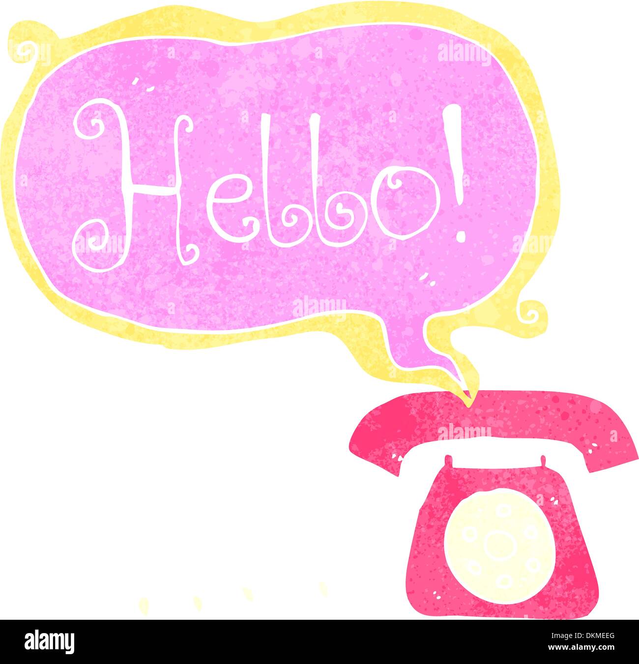 Retro cartoon with texture. Isolated on White Stock Vector Image & Art ...