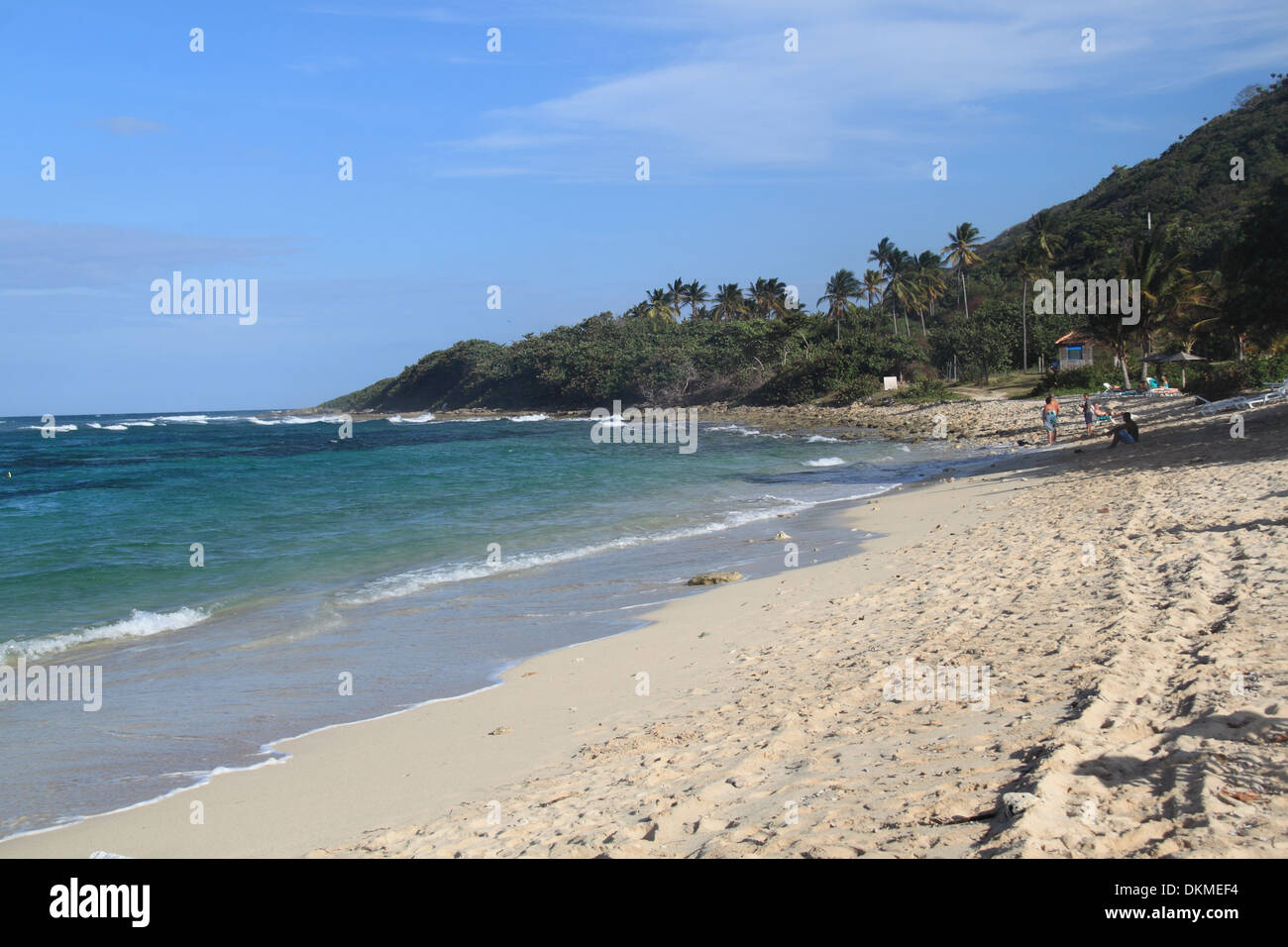 Arroyo Bermejo beach at Breezes resort, Playa Jibacoa, Mayabeque Stock ...