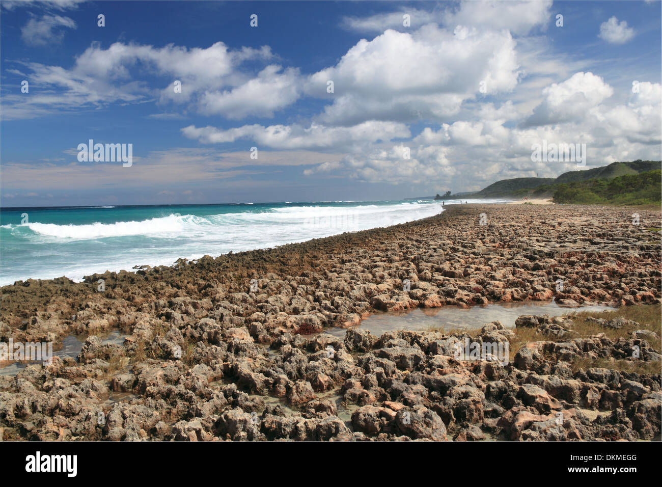Public beach at Playa Jibacoa, Mayabeque province, Cuba, Caribbean Sea ...