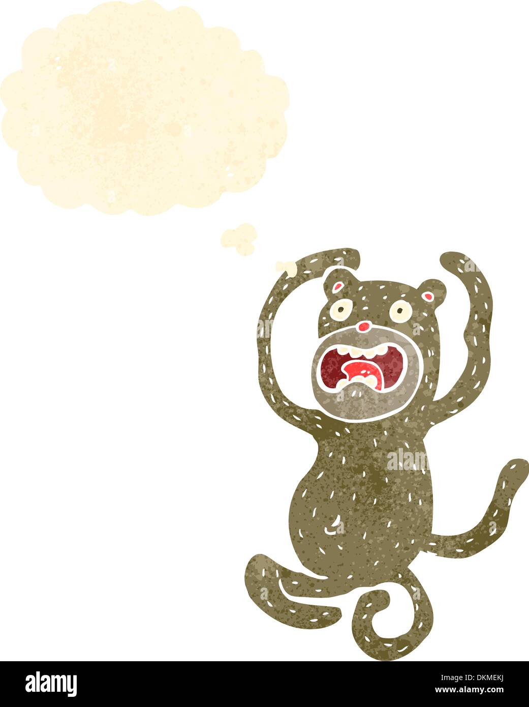 Retro cartoon with texture. Isolated on White Stock Vector Image & Art ...