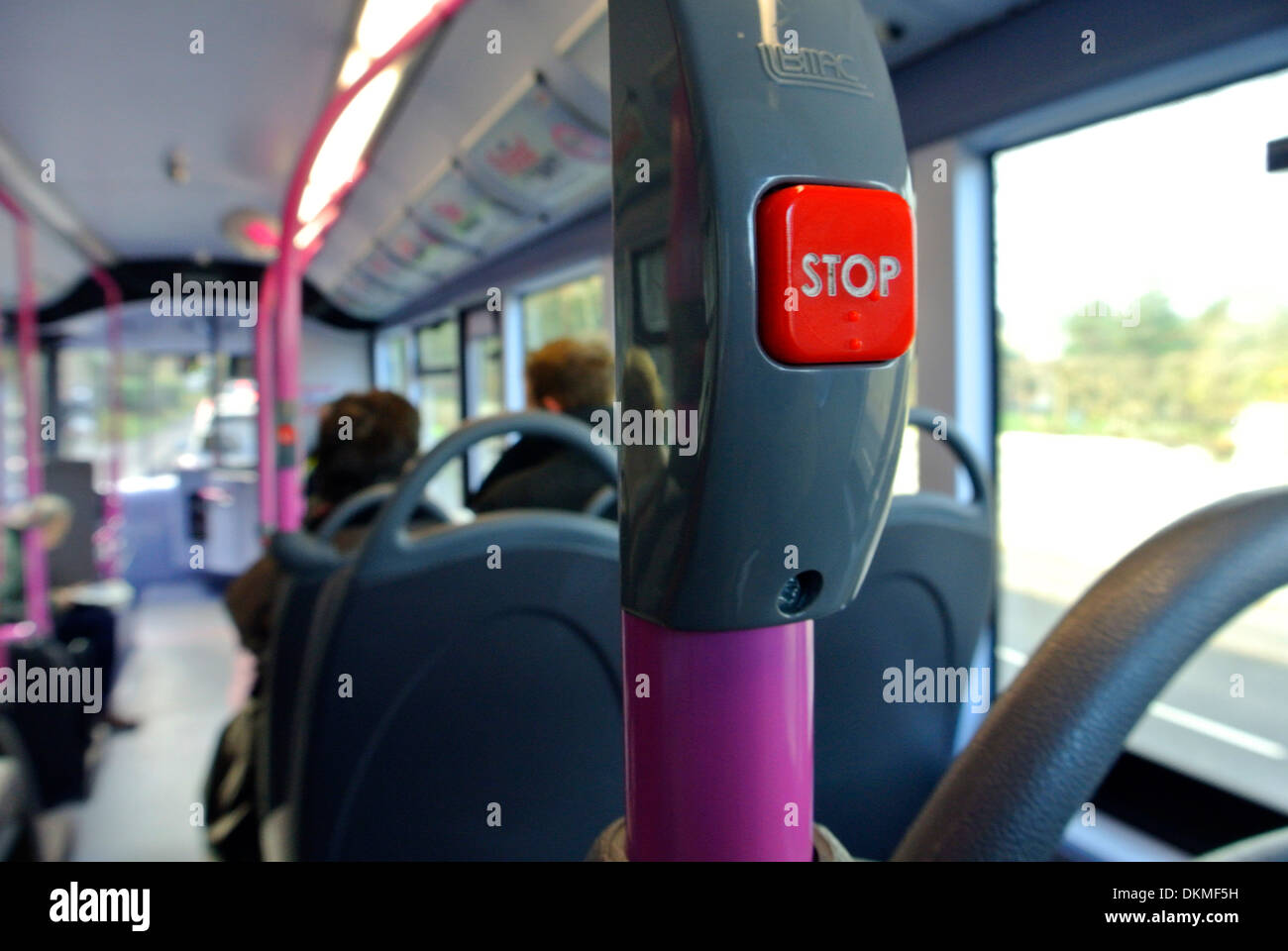 Bell push to stop bus Stock Photo, Royalty Free Image: 63760525 - Alamy