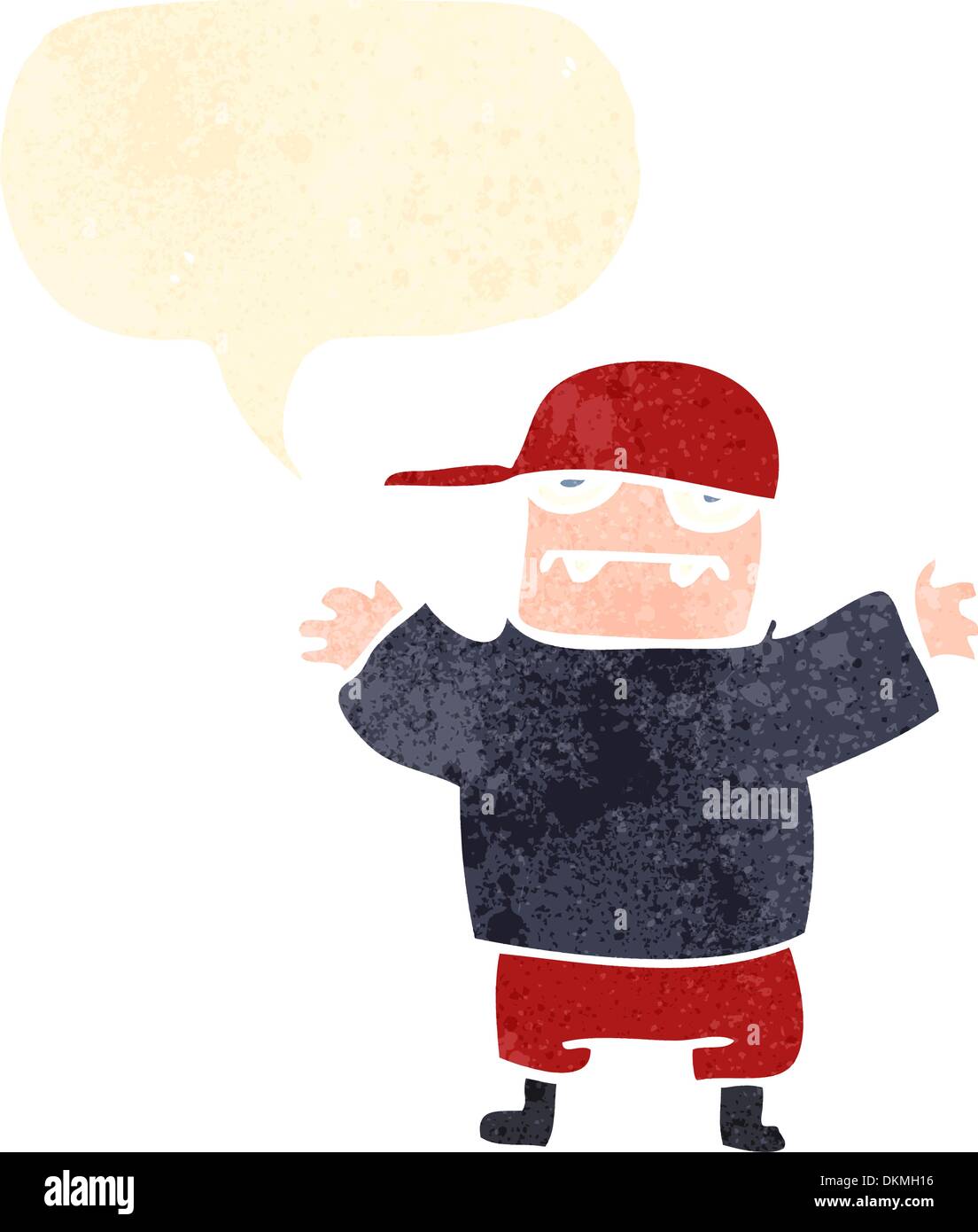Retro cartoon with texture. Isolated on White Stock Vector Image & Art ...