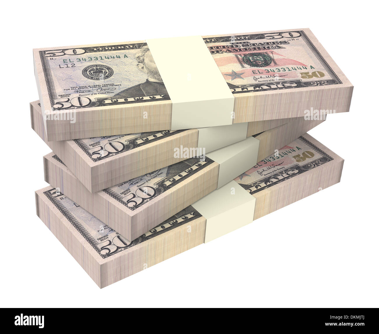 Dollars money isolated on white background Stock Photo - Alamy