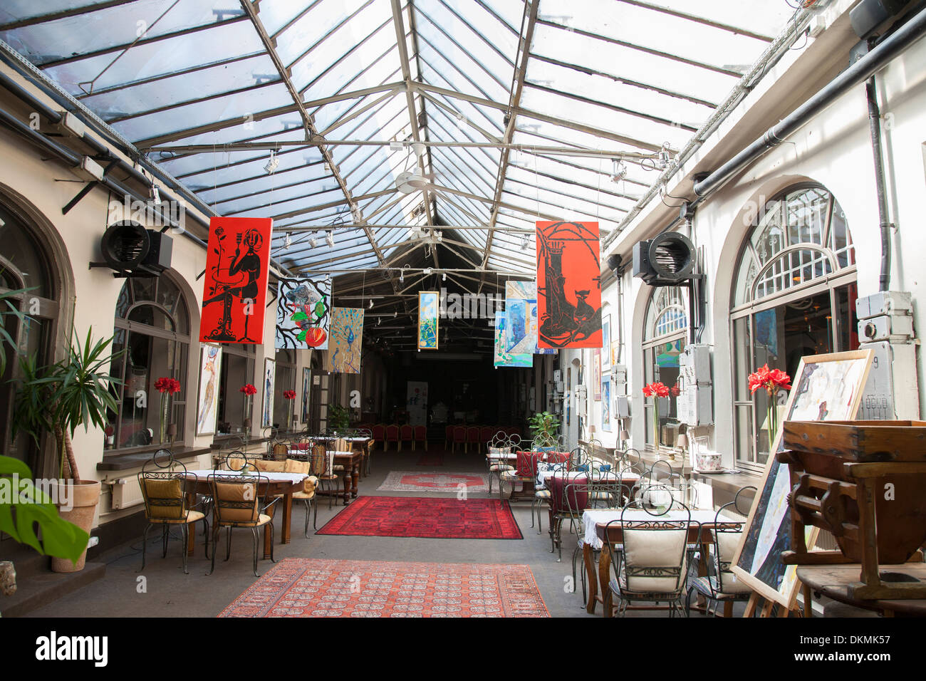 Galeria Freta Cafe Art Gallery, Nowe Miasto; Warsaw; Poland Stock Photo ...