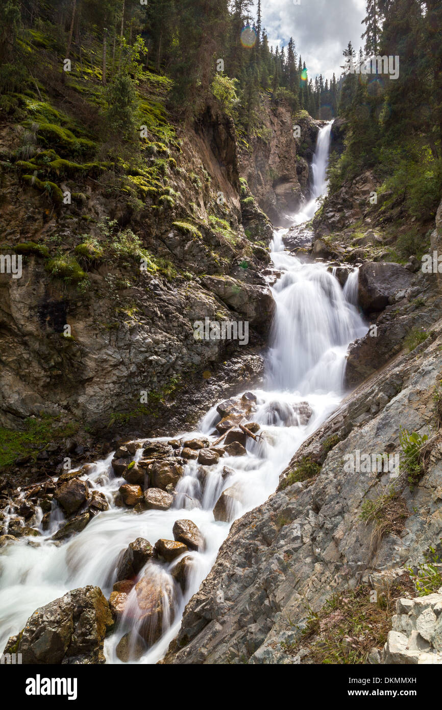 Barskoon waterfall hi-res stock photography and images - Alamy