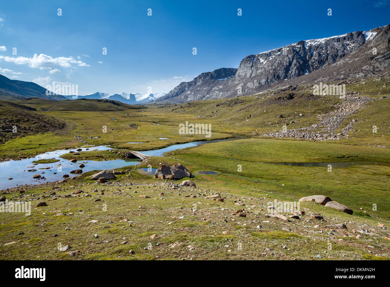 View from Djuku pass to river and mountains Stock Photo - Alamy