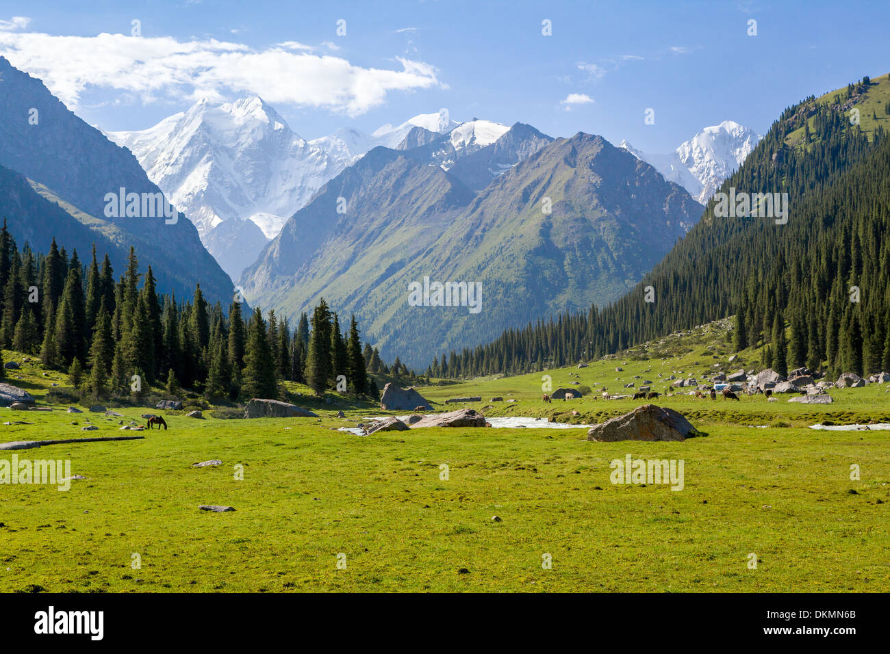 High mountain peak in Kyrgyzstan Stock Photo - Alamy