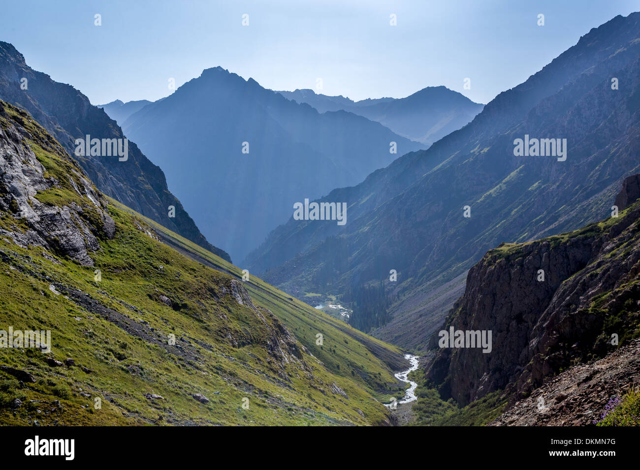 Mountains under sunlight Stock Photo - Alamy