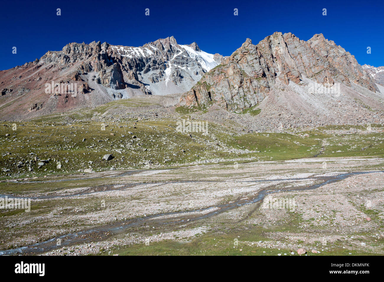 Mountain river. Tien Shan Stock Photo - Alamy