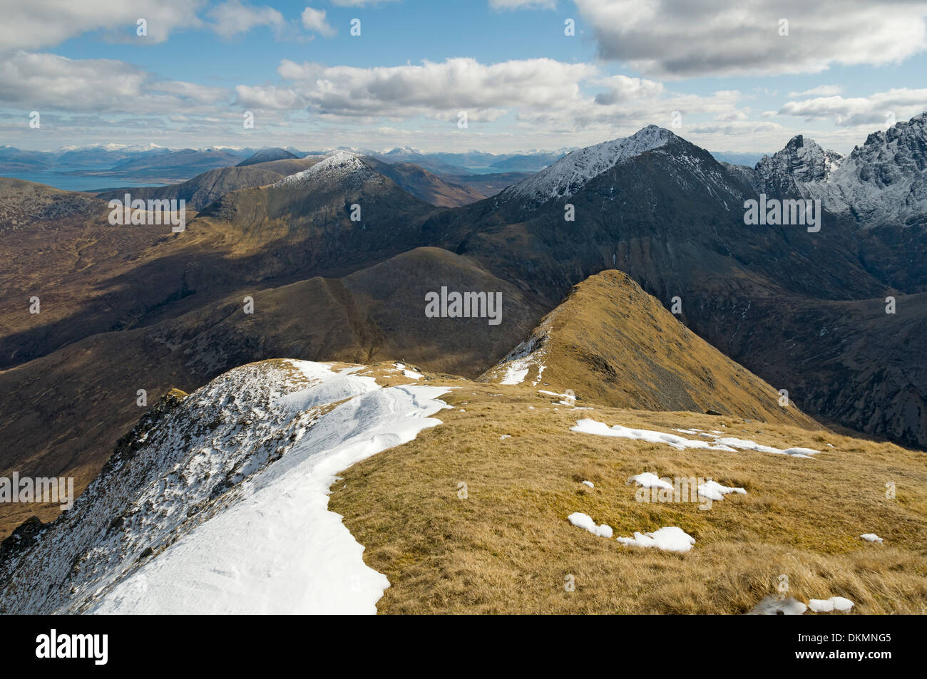 The south ridge of Marsco in the Red Cuillin Hills, Isle of Skye ...