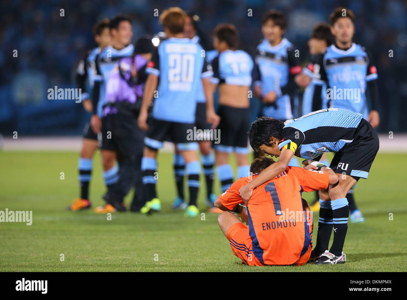 Kawasaki Todoroki Stadium, Kanagawa, Japan. 7th Dec, 2013. (L-R) Tetsuya Enomoto (F Marinos ...