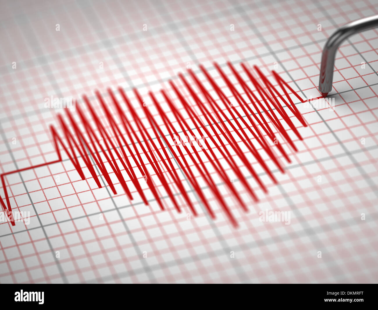 ECG. Electrocardiogram and heart beat shape. 3d Stock Photo - Alamy