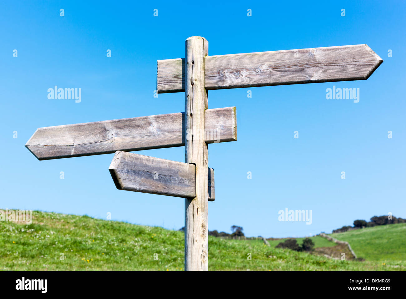 Blank Wooden Signpost Stock Photos & Blank Wooden Signpost Stock Images ...