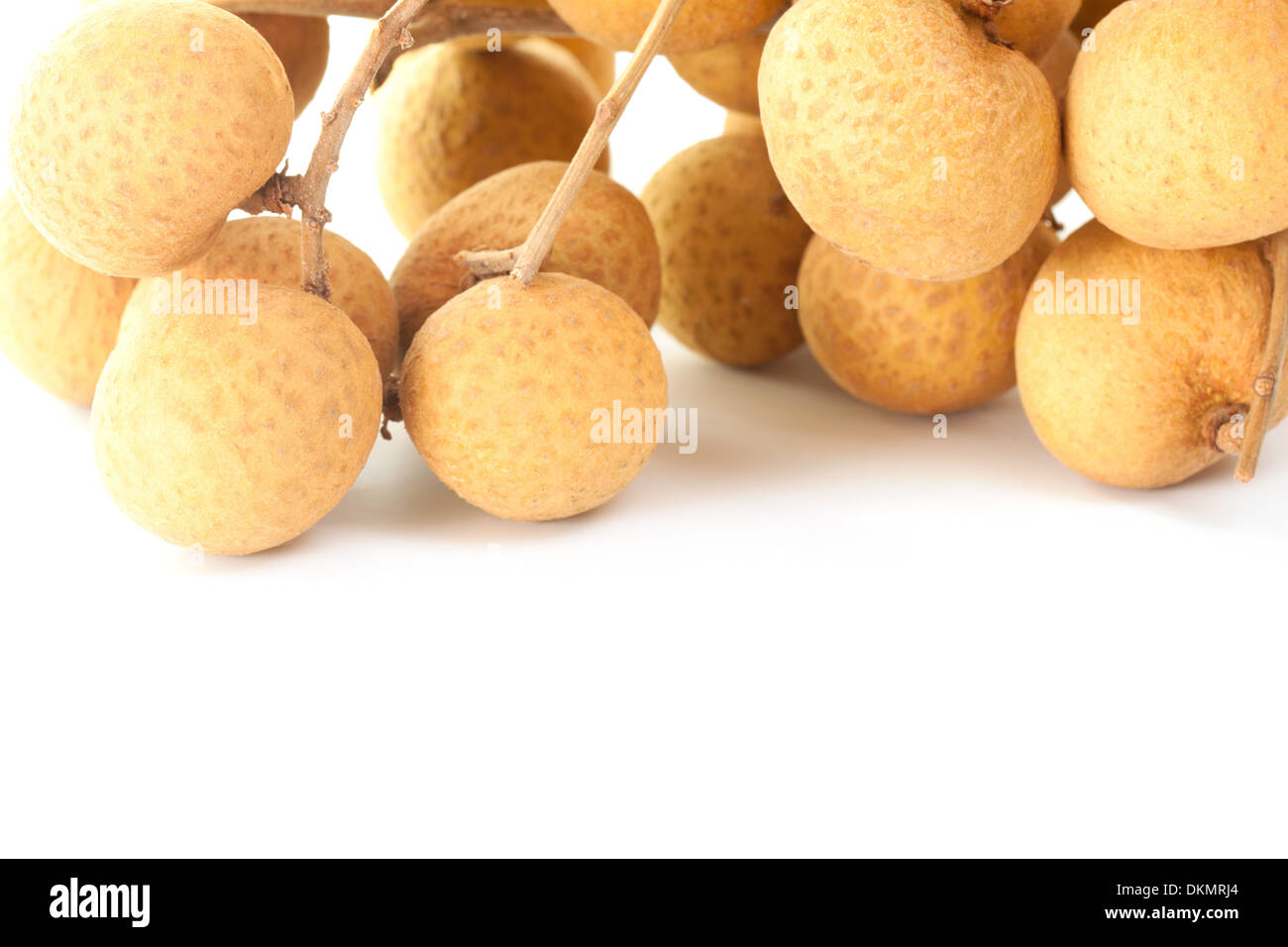 Longan close up isolated on white background Stock Photo - Alamy