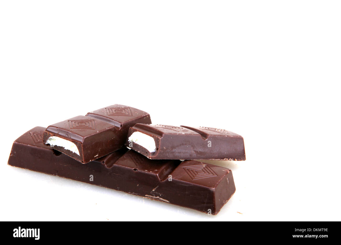 Chocolate Bars Stack Stock Photo - Alamy