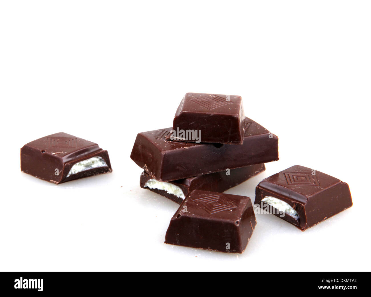 Chocolate Bars Stack Stock Photo - Alamy