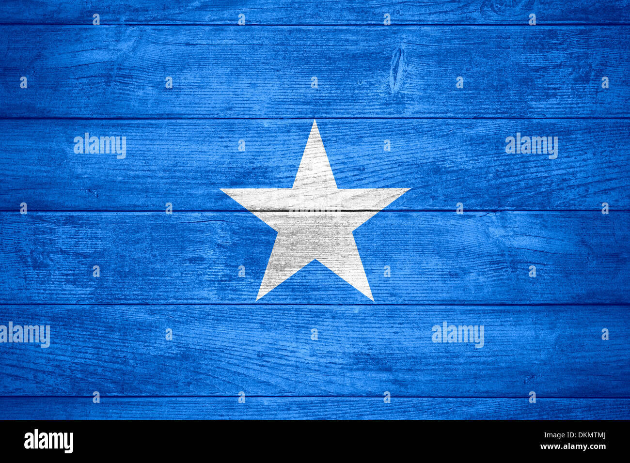 flag of Somalia or Somali banner on wooden background Stock Photo - Alamy